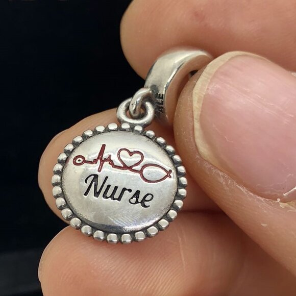 Pandora | Jewelry | Pandora Exclusive Nurse Heart Pulse Dangle Charm ...